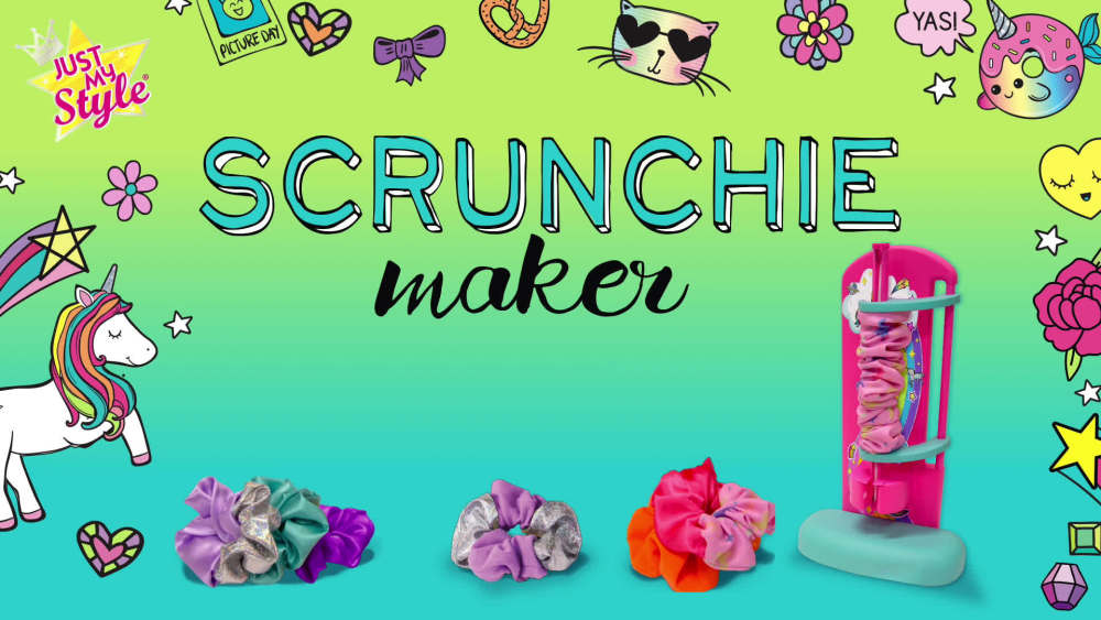 Just My Style D.I.Y. Scrunchie Maker Craft Kit, Boys and Girls, Child ...