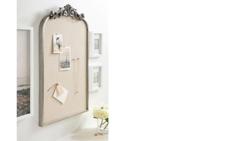 Kate and Laurel Arendahl Vintage Decorative Arched Pinboard, 19 x 31 ...
