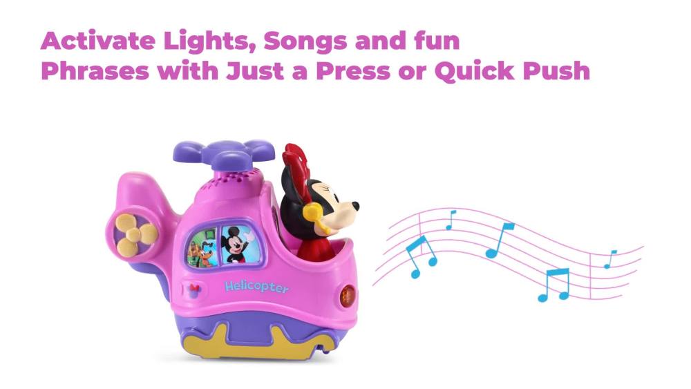 VTech Go! Go! Smart Wheels - Disney Minnie Mouse Helicopter - Walmart.com