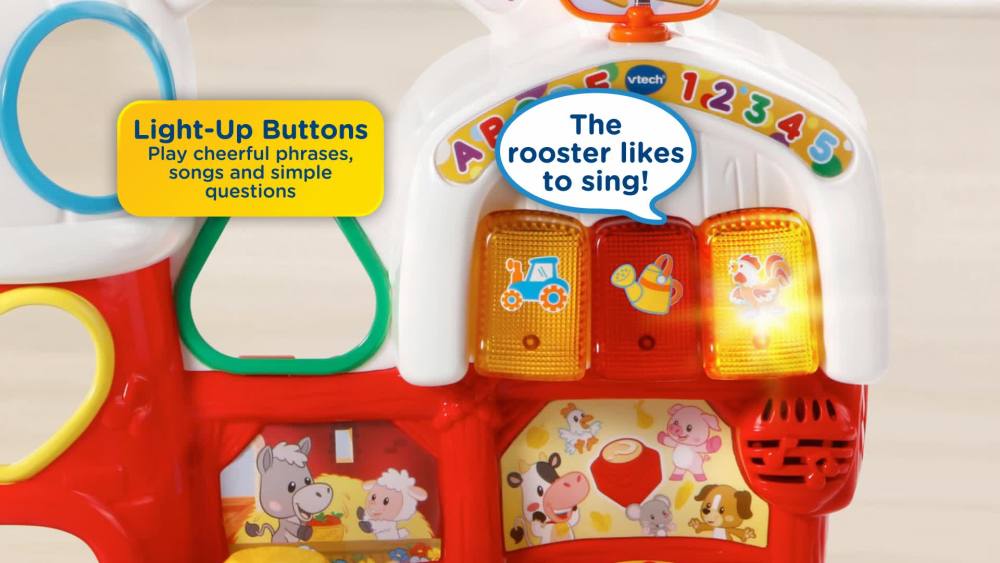 VTech Sort and Build Farm With Animal Shapes and Learning Activities ...