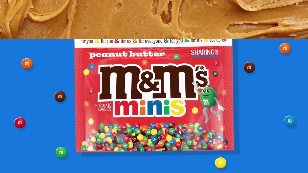 M&M's Minis Peanut Butter Milk Chocolate Candy, Sharing Size - 8.6 oz ...