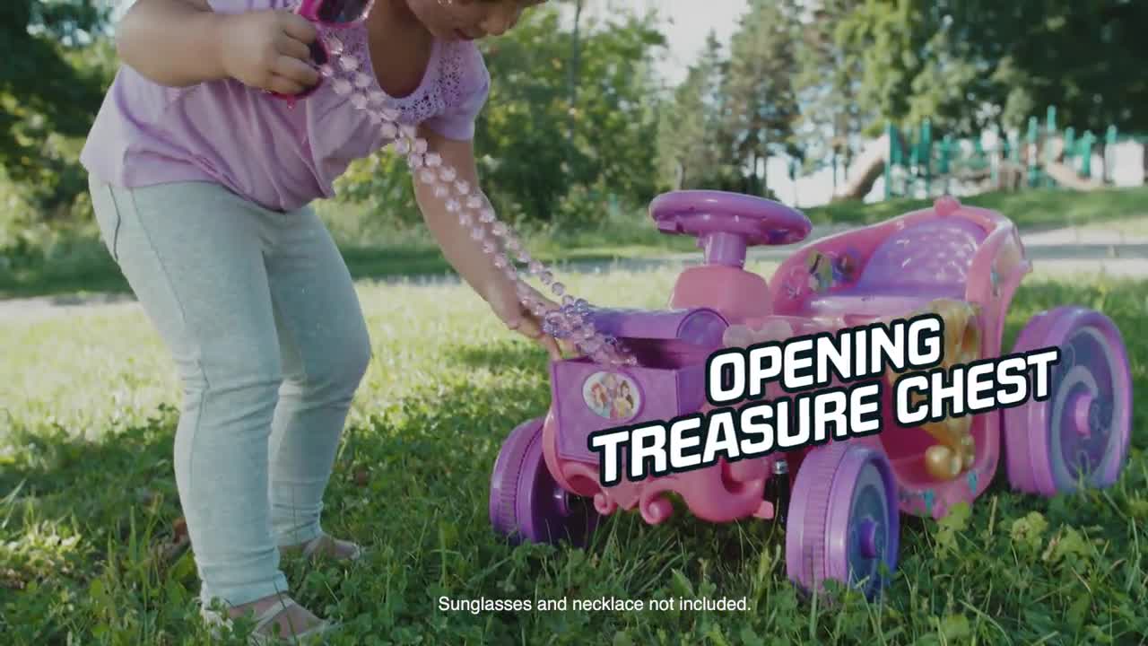 Kid Trax Disney Princess Electric Carriage Quad 6-Volt Ride-On Toy ...