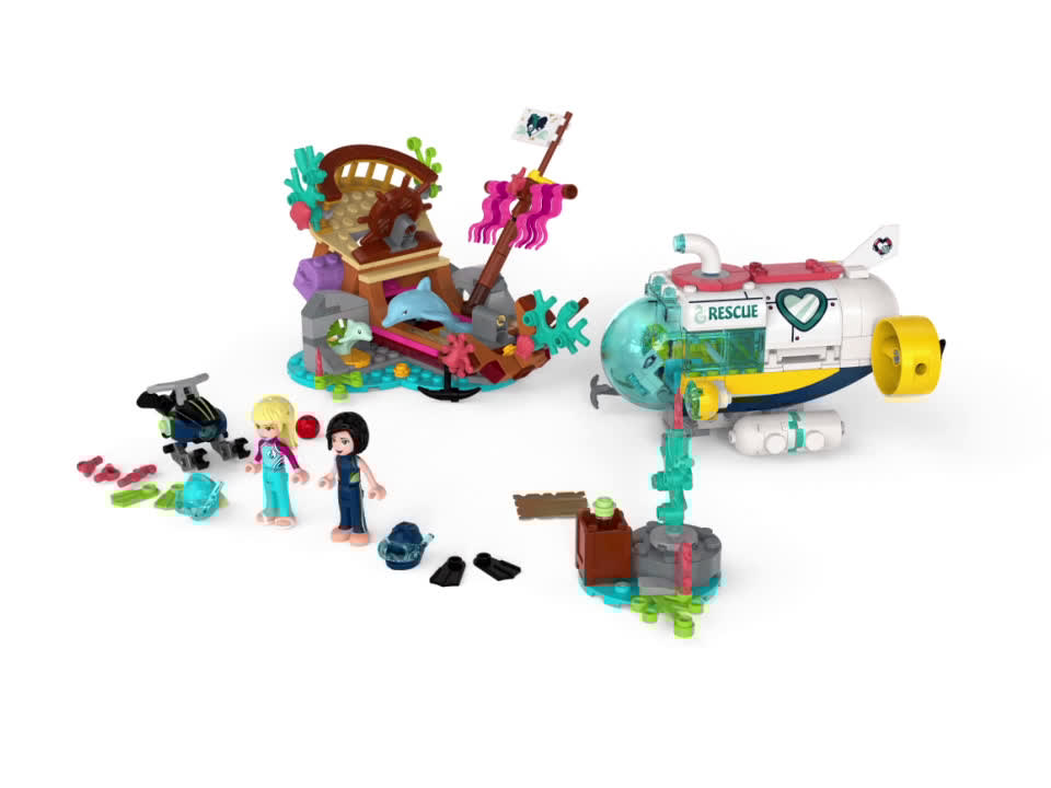 LEGO Friends Dolphins Rescue Mission 41378 Building Toy with Sea ...