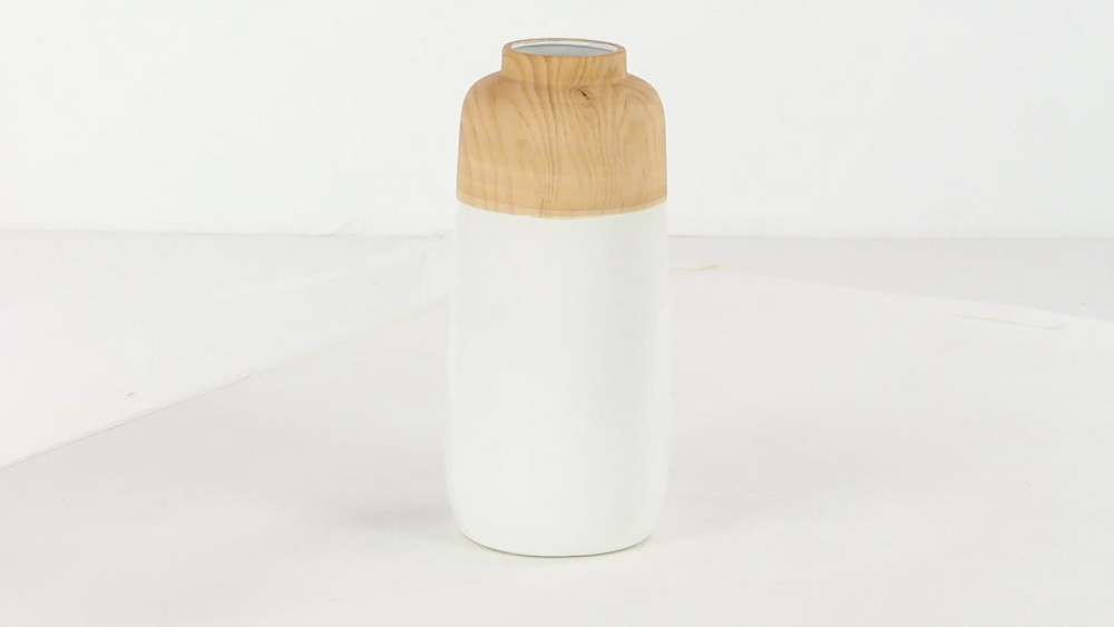 DecMode Contemporary 18 inch ceramic elongated slim vase - Walmart.com