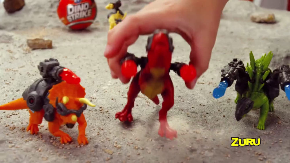 5 Surprise Dino Strike Surprise Mystery Battling Collectible Dinos (3 ...