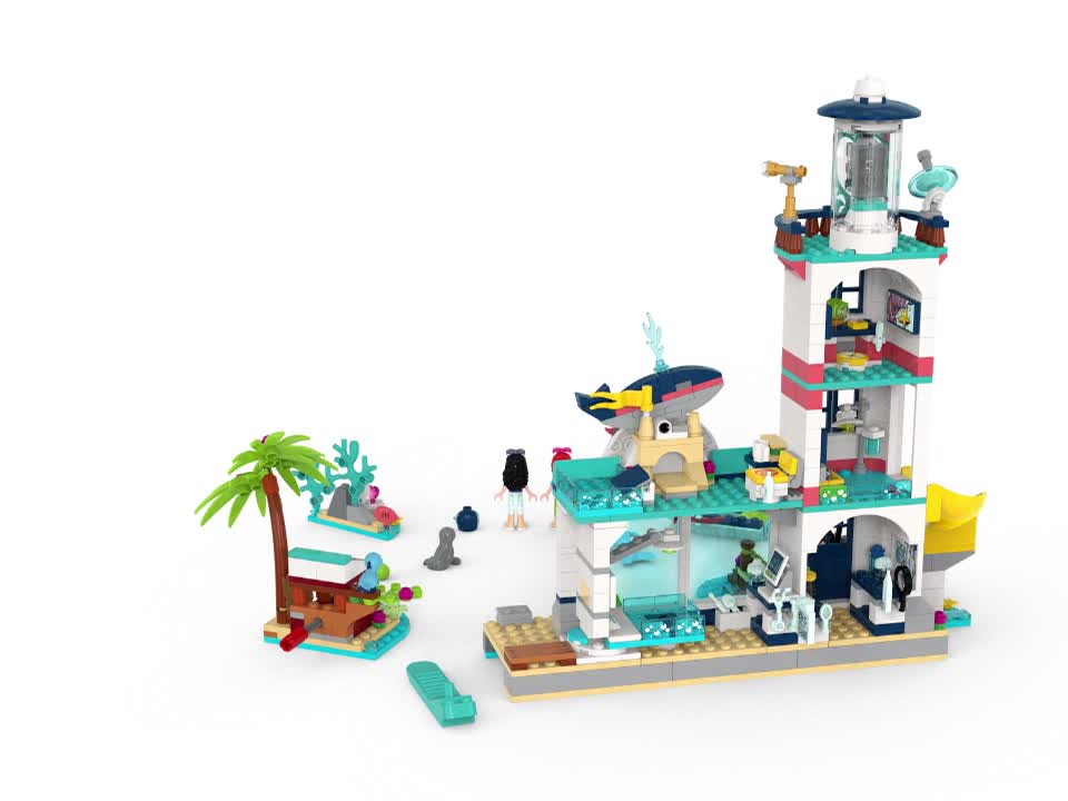 LEGO Friends Underwater Mission Lighthouse Rescue Center 41380 Building ...