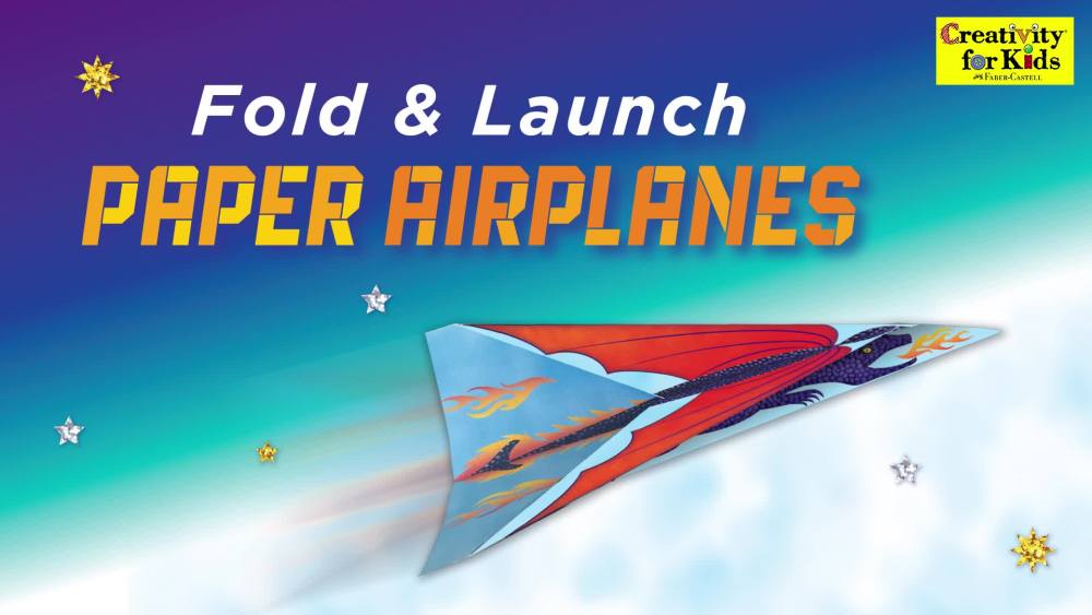 Creativity for Kids Fold & Launch Paper Airplane- Child Craft Kit for ...
