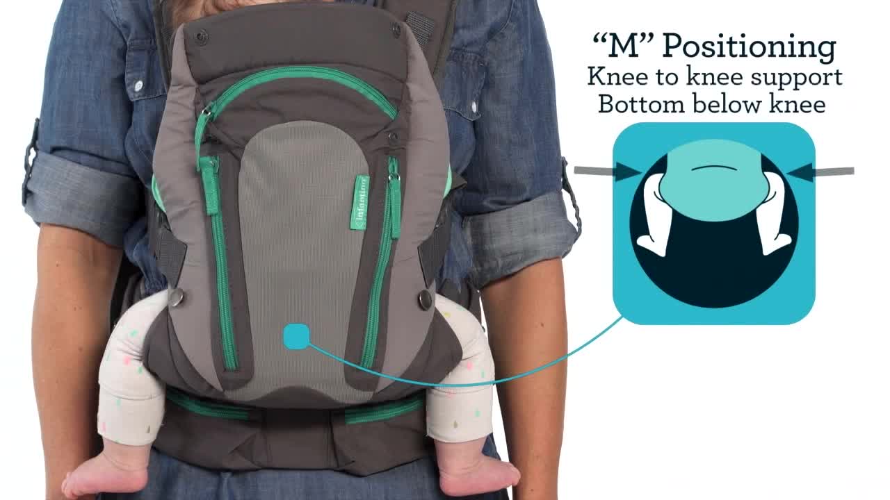 Infantino Carry-on Multi Pocket Ergonomic Baby Carrier, 4-Position, 8 ...