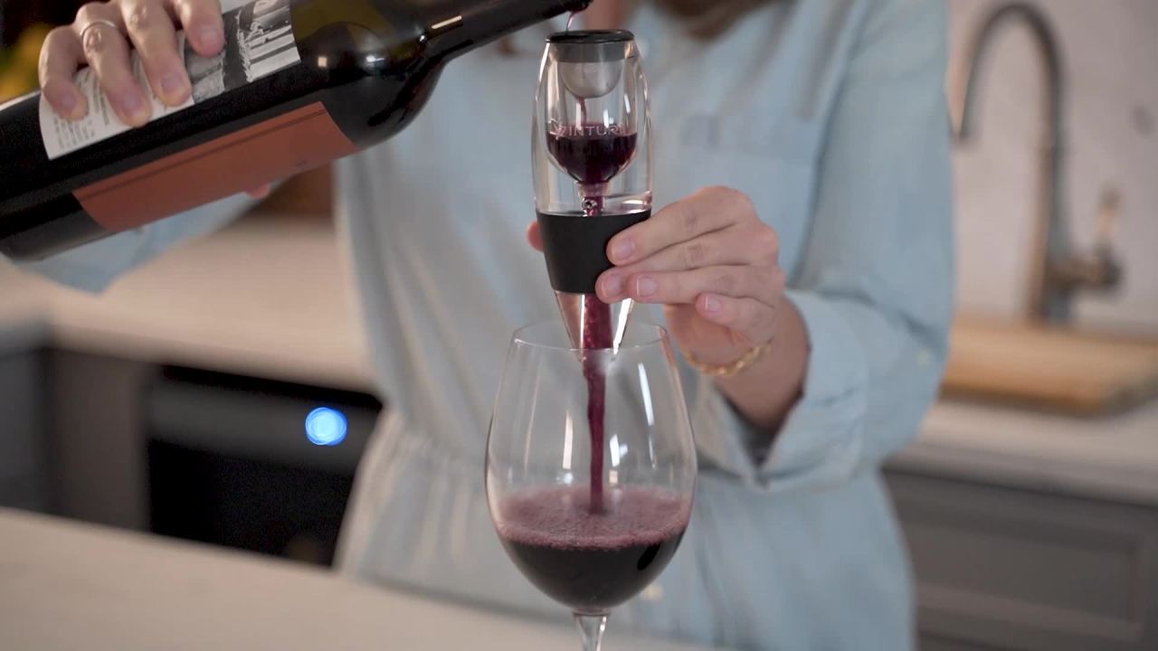 Vinturi - Instant Red Wine Aerator with Pressure-Controlled Handheld ...