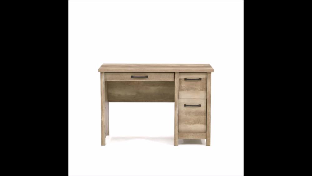 Sauder Cannery Bridge Wood Writing Desk with Drawer, Lintel Oak ...
