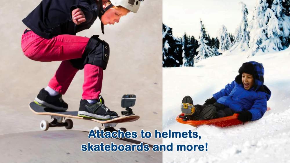 VTech KidiZoom Waterproof Action Toy Camera 32GB, Black Yellow, 300" x ...