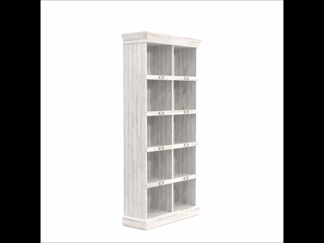 Sauder Barrister Lane Tall Bookcase, White Plank Finish - Walmart.com
