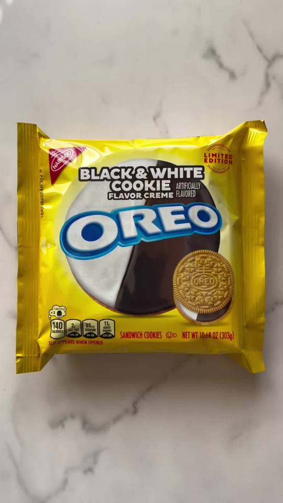 OREO Limited Edition Black and White Cookie Creme Sandwich Cookies ...
