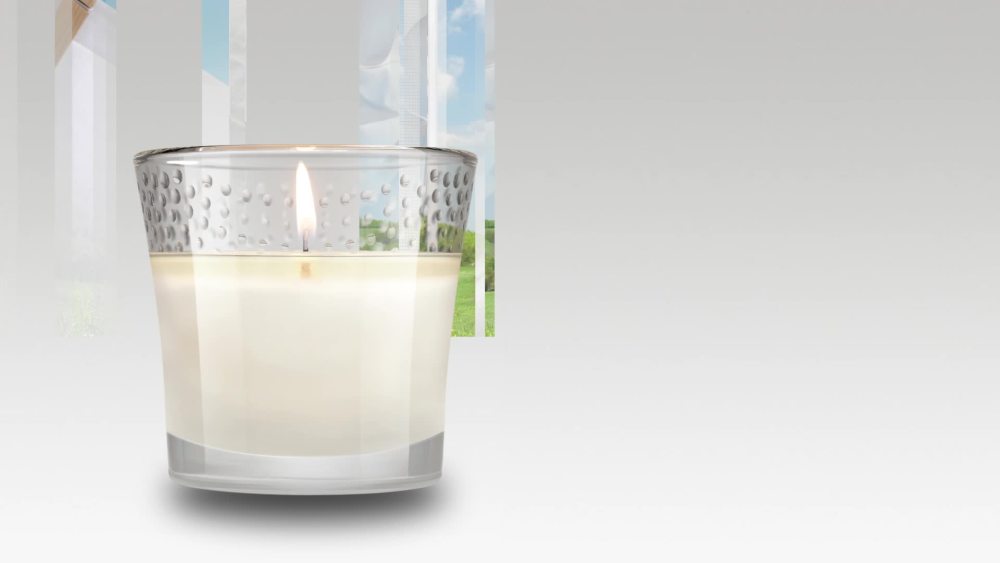 Glade Jar Candle Clean Linen, Quickly Fills Rooms With Essential Oil ...