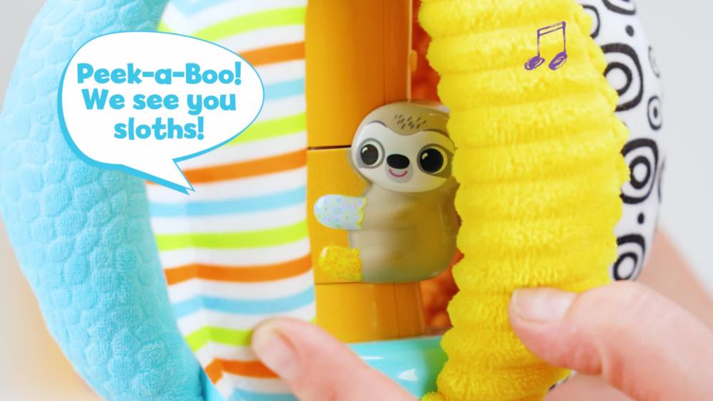 VTech Baby See-Touch-Hear Sloth Ball Plush Baby and Toddler Toys ...