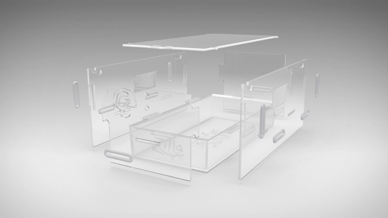 Zilla Micro Habitat Reptile Terrariums with Locking Latch Arboreal ...