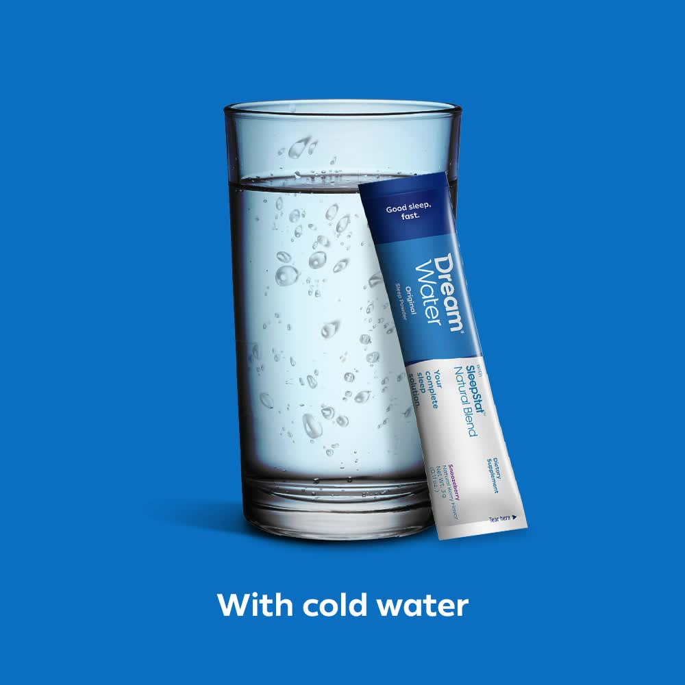 Dream Water Sleep Aid Drink Mix, Snoozeberry Powder Packet W/ 5mg ...