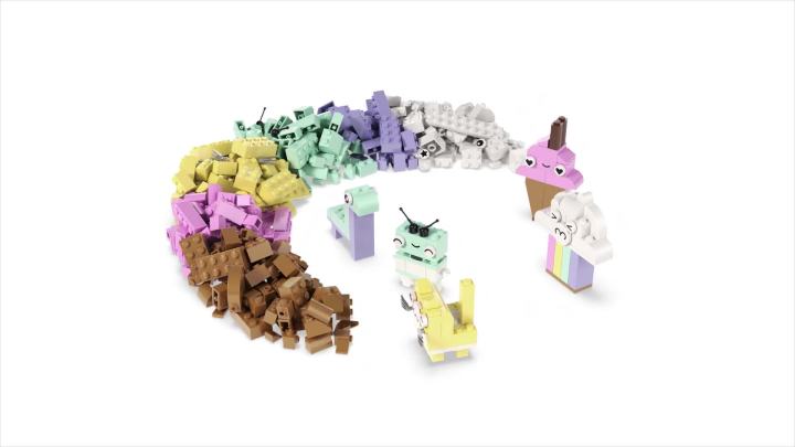 LEGO Classic Creative Pastel Fun Bricks Box 11028, Building Toys for ...