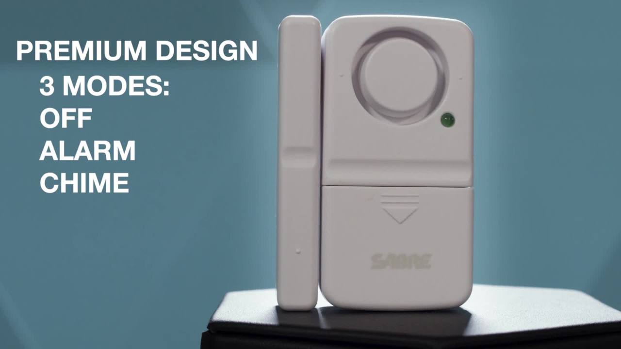 SABRE Wireless Home Security Door Window Burglar Alarm, 120 dB Siren ...