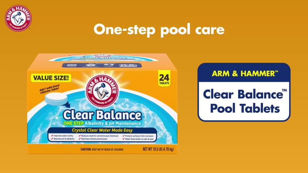 ARM & HAMMER Clear Balance Swimming Pool Alkalinity pH Maintenance ...