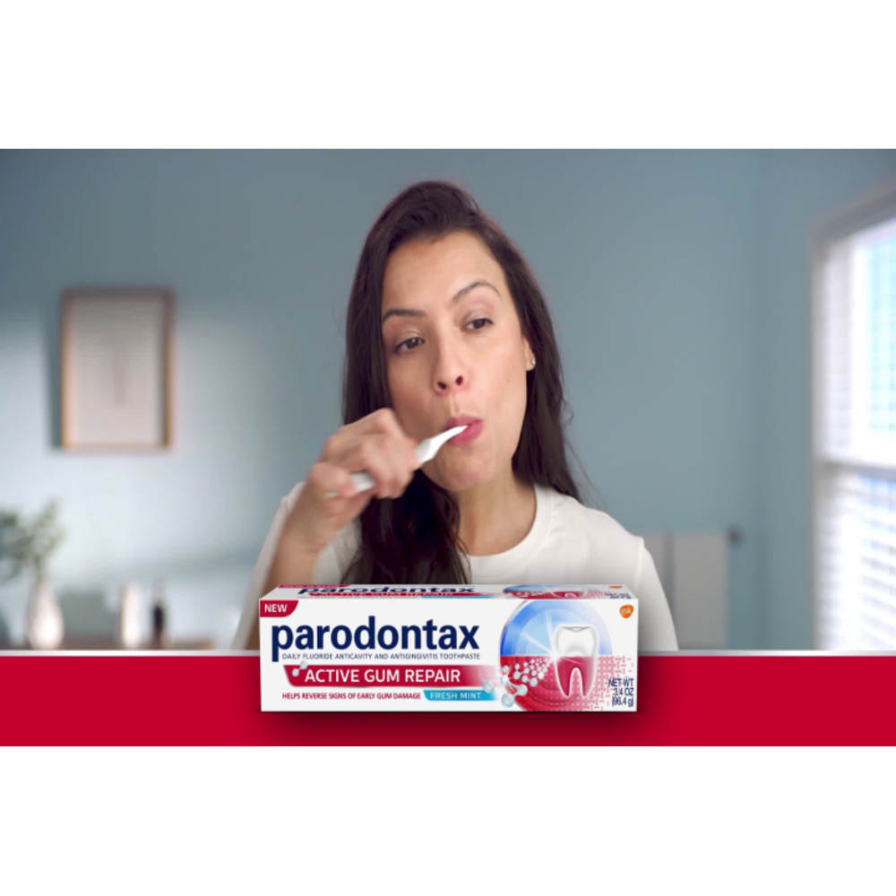 Parodontax Active Gum Repair Daily Fluoride Toothpaste, Fresh Mint, 3.4 ...