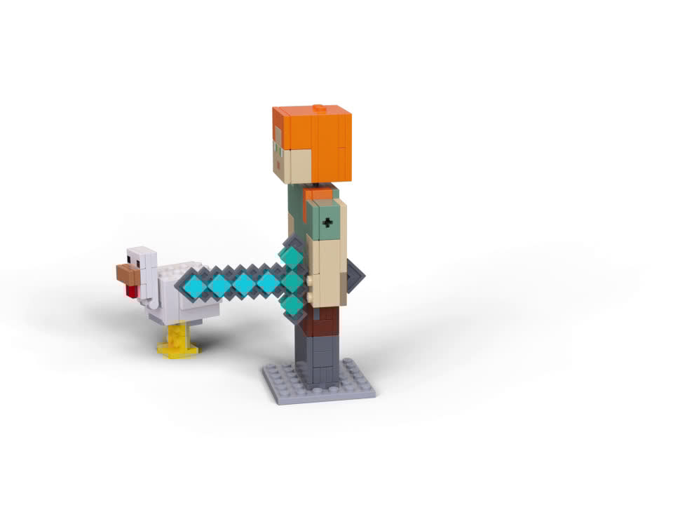 LEGO Minecraft Alex BigFig with Chicken 21149 - Walmart.com