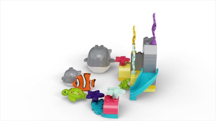 LEGO DUPLO Wild Animals of the Ocean Set 10972, with Whale and Turtle ...