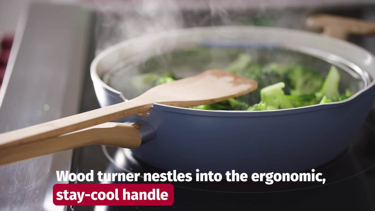 GoodCook Healthy Ceramic Titanium-infused All-in-One Pan with Tempered ...