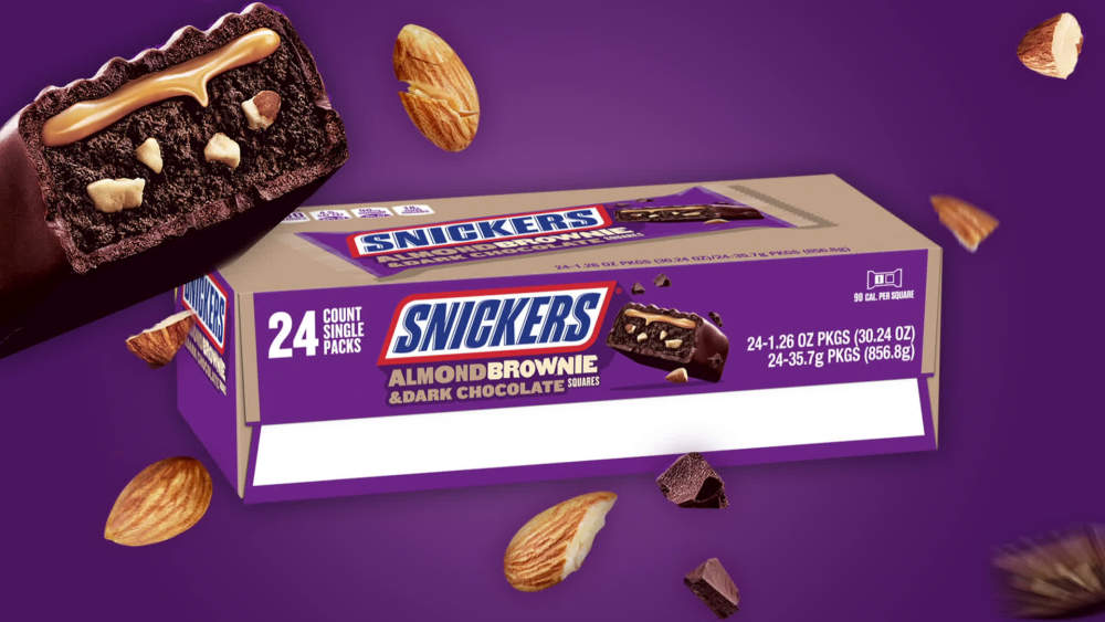 Snickers Dark Chocolate Almond Brownie Candy Bars Full Size - 24ct ...