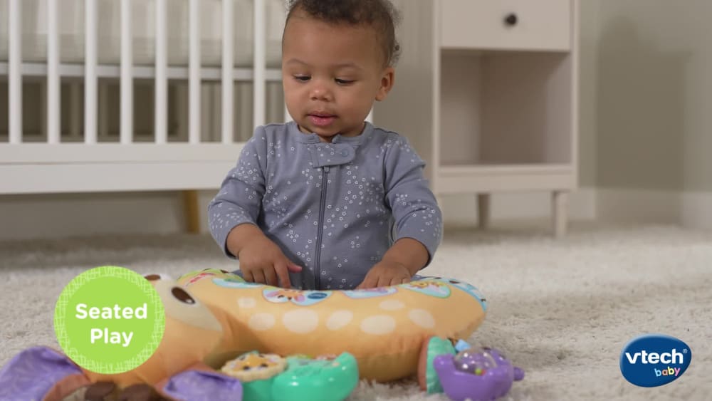 VTech Baby Prop & Play Tummy Time Pillow Fabric, Plastic with ...