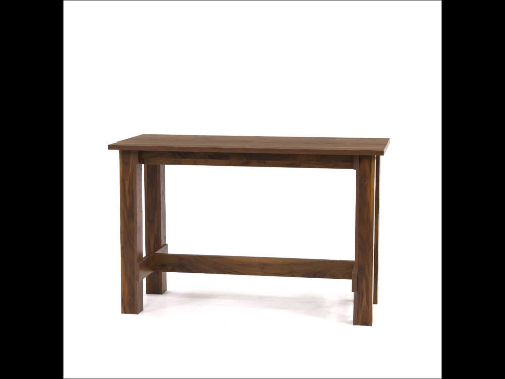 Sauder Boone Mountain Narrow Counter Height Multipurpose Dining Table ...