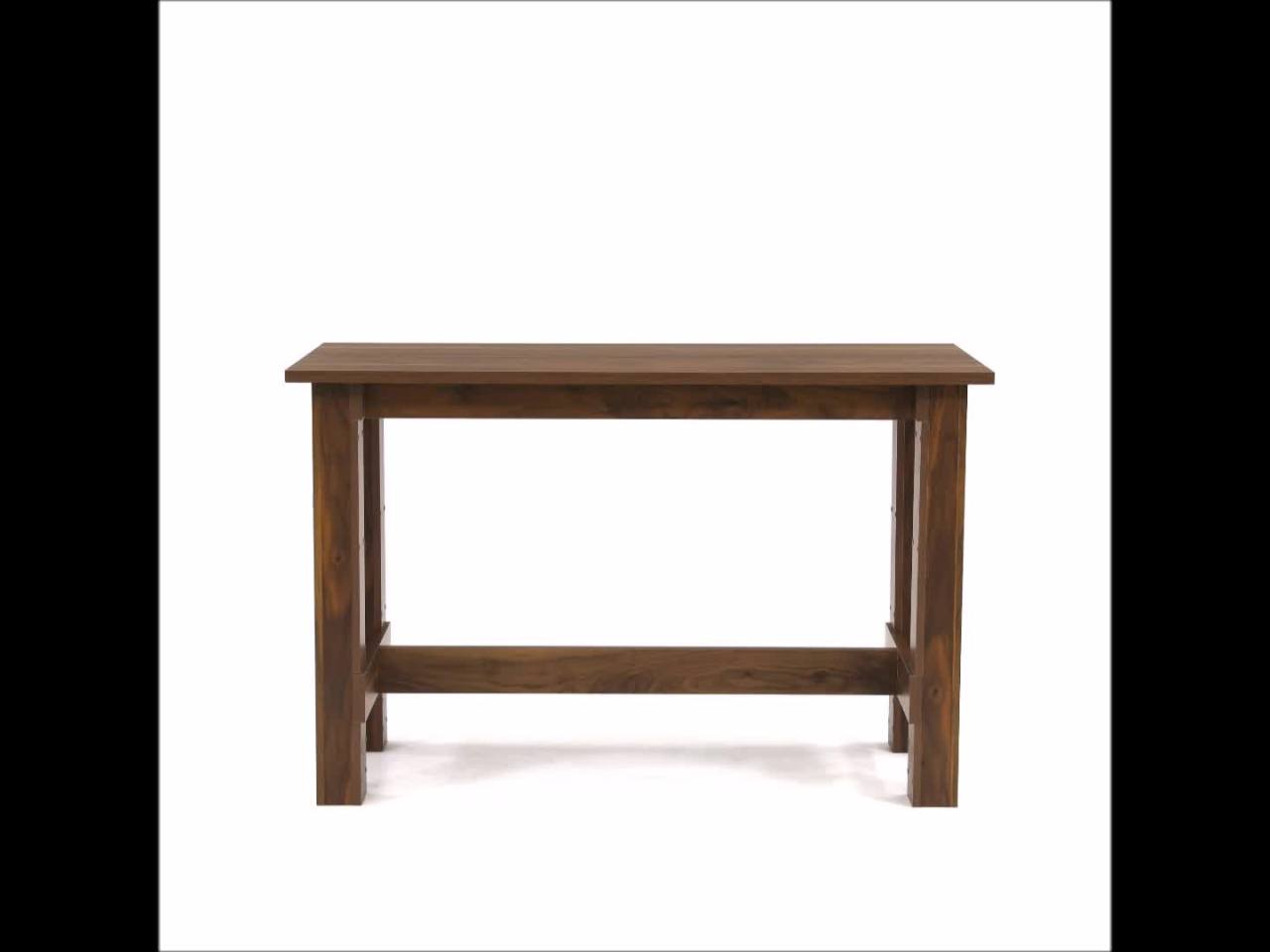 Sauder Boone Mountain Narrow Counter Height Multipurpose Dining Table ...