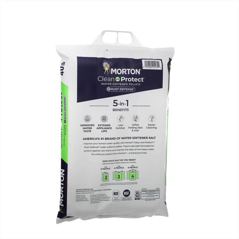 (2 pack) Morton® Clean and Protect Plus Rust Defense Water Softener ...