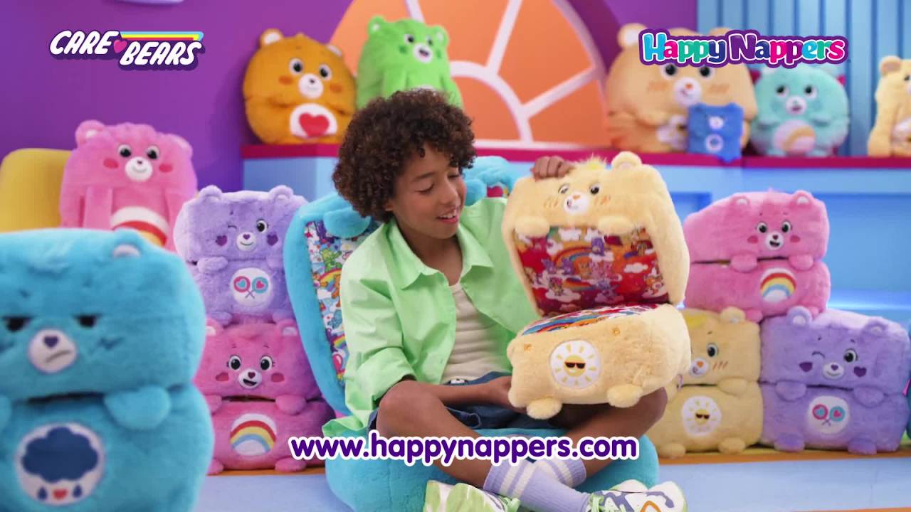 Happy Nappers: Care Bears 10" Pop N' Play Cube - Grumpy Bear ...