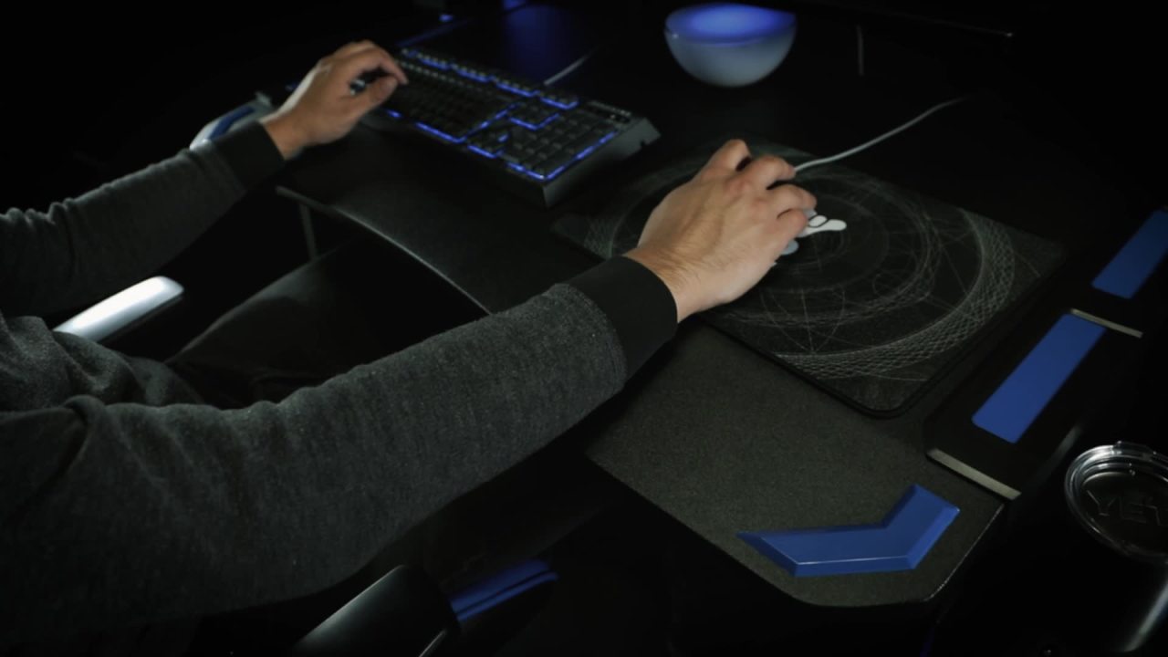 RESPAWN 1010 Gaming Computer Desk, in Blue (RSP-1010-BLU) - Walmart.com