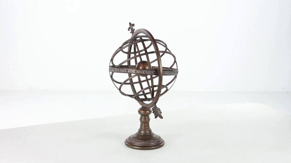 DecMode Traditional Armillary Sphere With Pierced Arrow Metal ...
