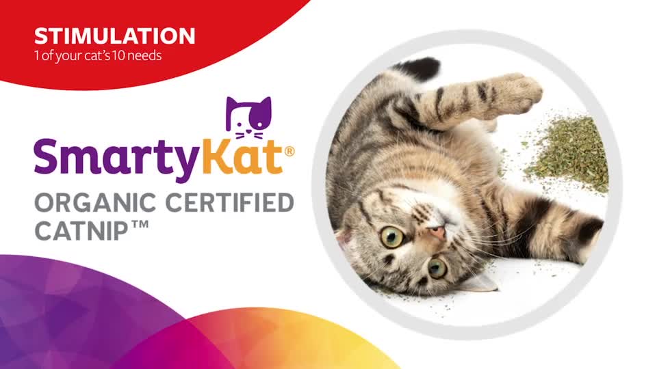 SmartyKat Organic Catnip for Cats, Certified Organic & Natural ...