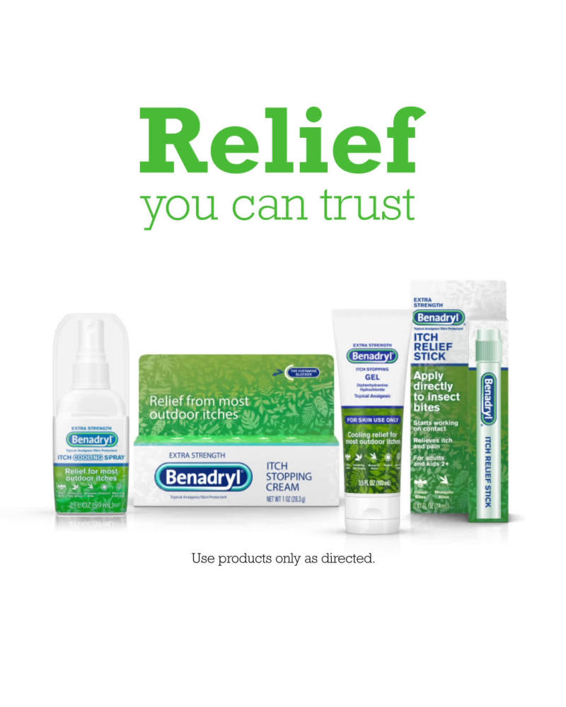 Benadryl Extra Strength Itch Relief Stick, Travel Size, 0.47 fl. oz - Walmart.com