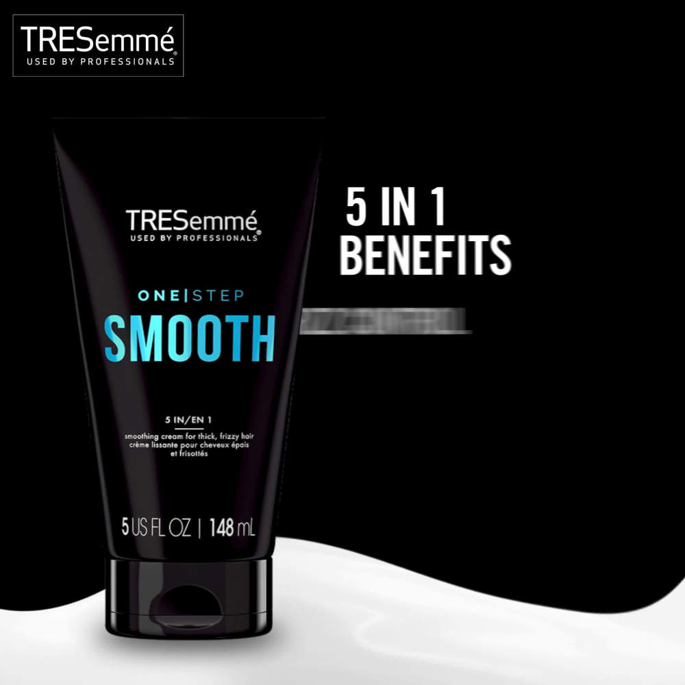 Tresemme Smoothing Hair Cream, One Step 5-in-1 Frizz Control, Heat ...