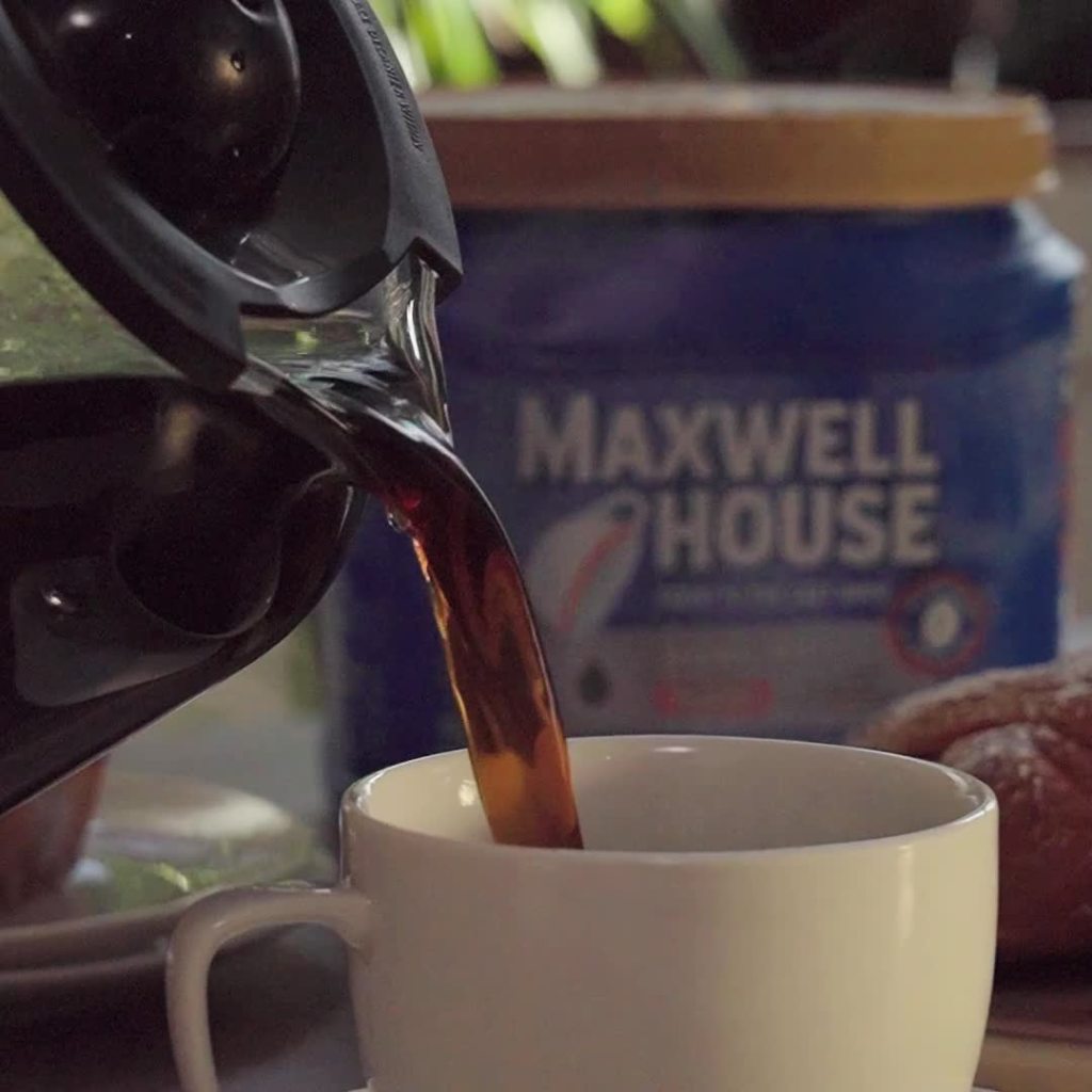 Maxwell House Half Caff Ground Coffee 25.6 oz Canister Medium Roast ...