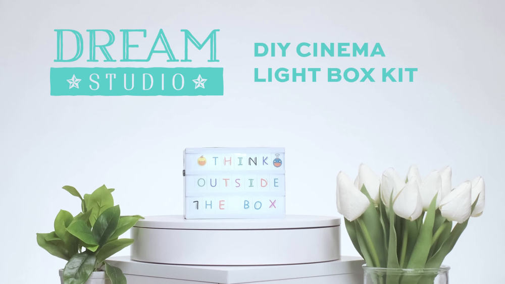 Dream Studio DIY Light Up Cinema Box, Customizable Backlit Message ...