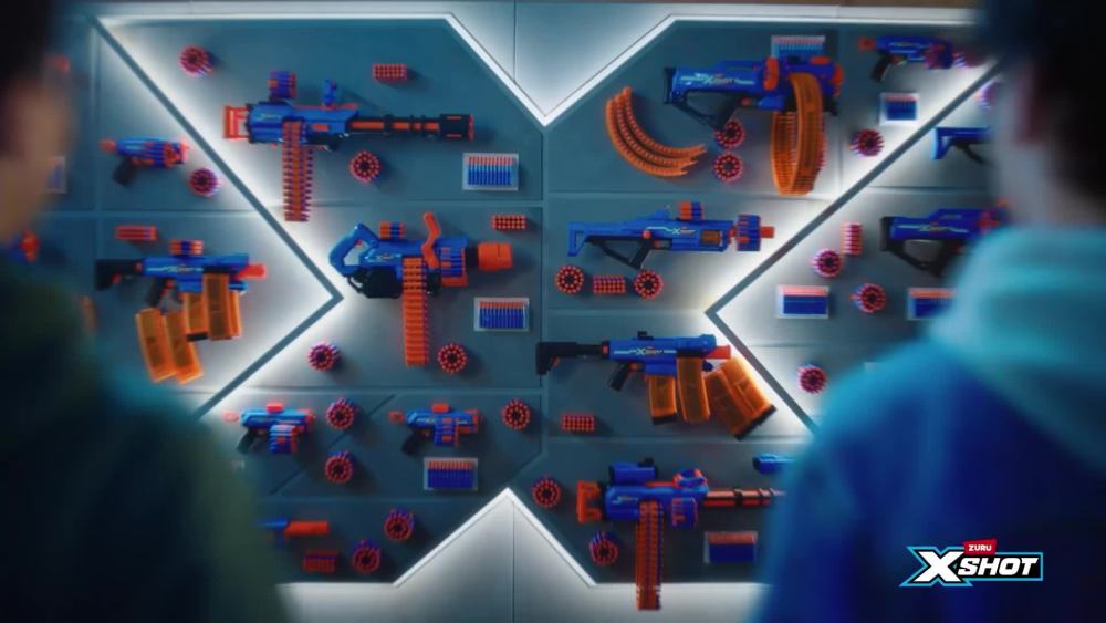 XSHOT Insanity Smoking Barrel Blaster (72 Darts) Motorized Outdoor ...