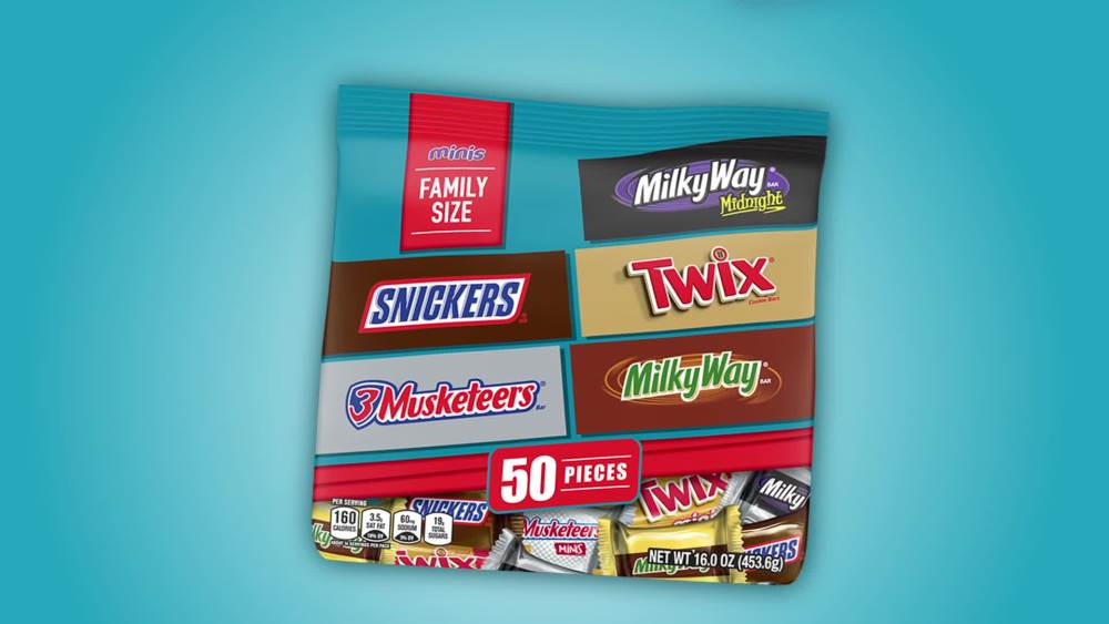 Snickers, Twix, Milky Way & More Assorted Chocolate Candy Bar - 50 Ct ...