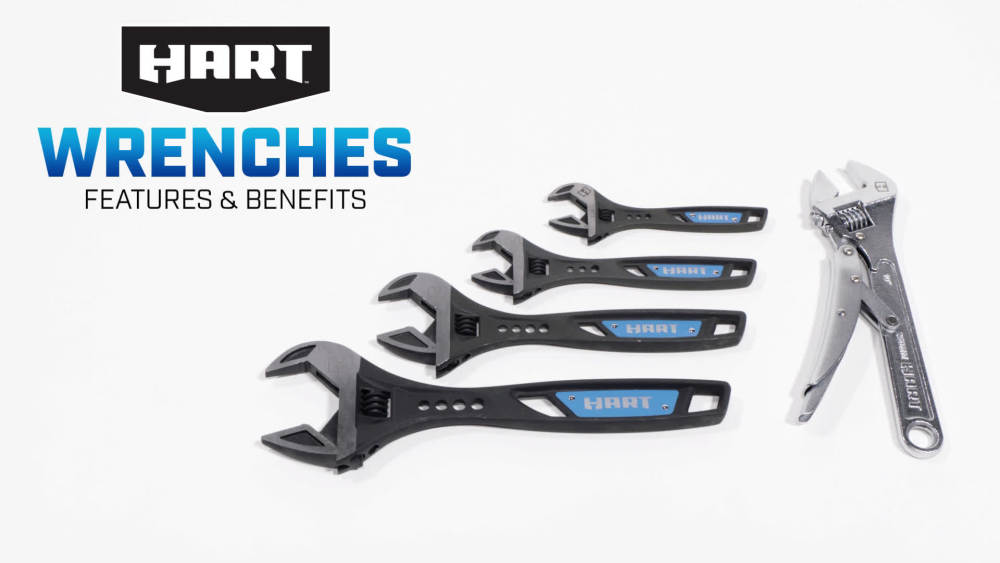 HART 12-inch Pro Adjustable Wrench, Chrome Vanadium Steel - Walmart.com