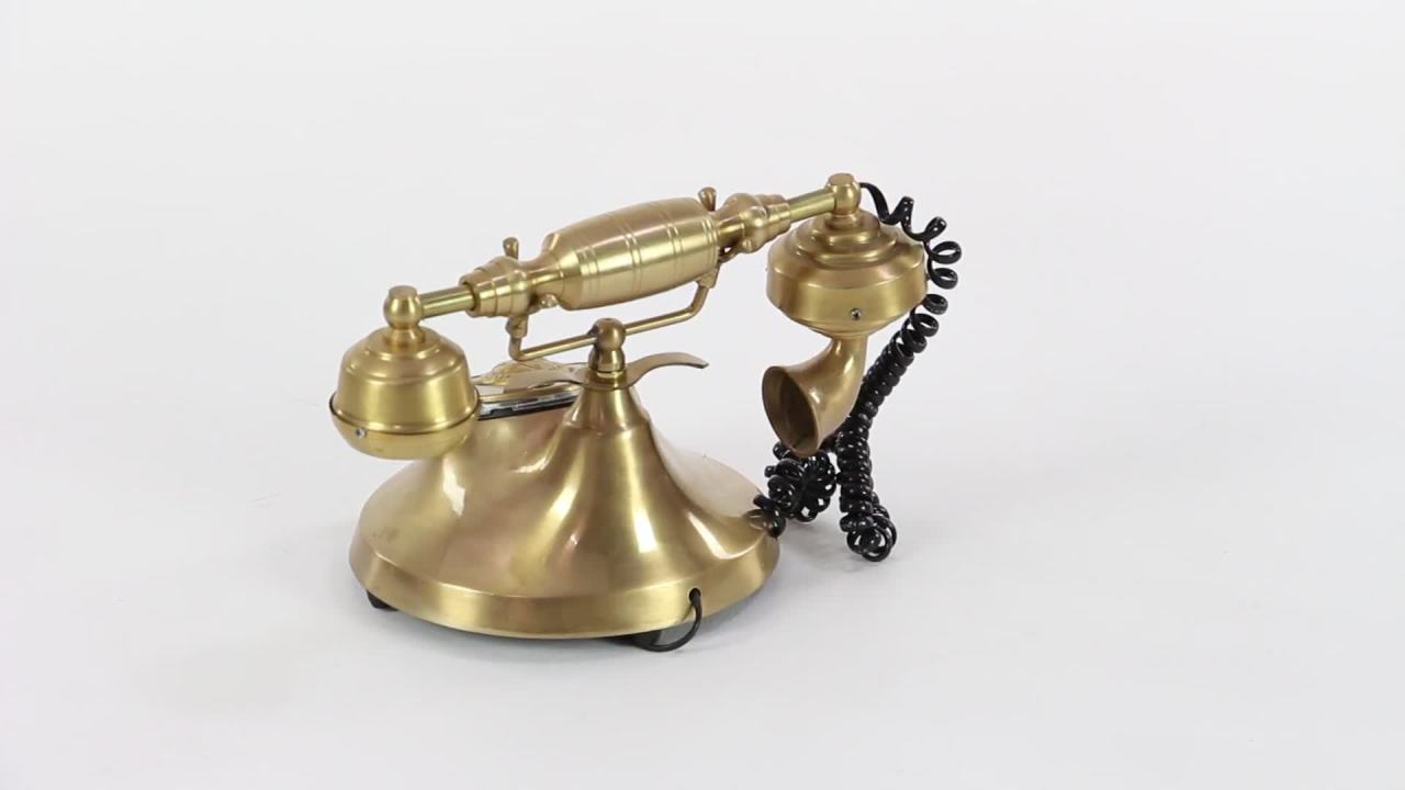 Nostalgic Brass Royal Telephone - Walmart.com