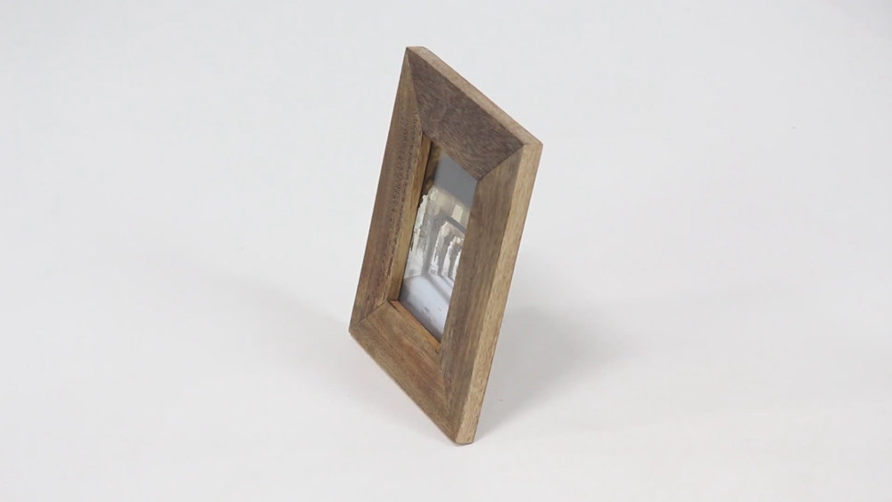 Decmode Modern 9 x 7 inch rectangular brown wooden picture frame, Brown ...