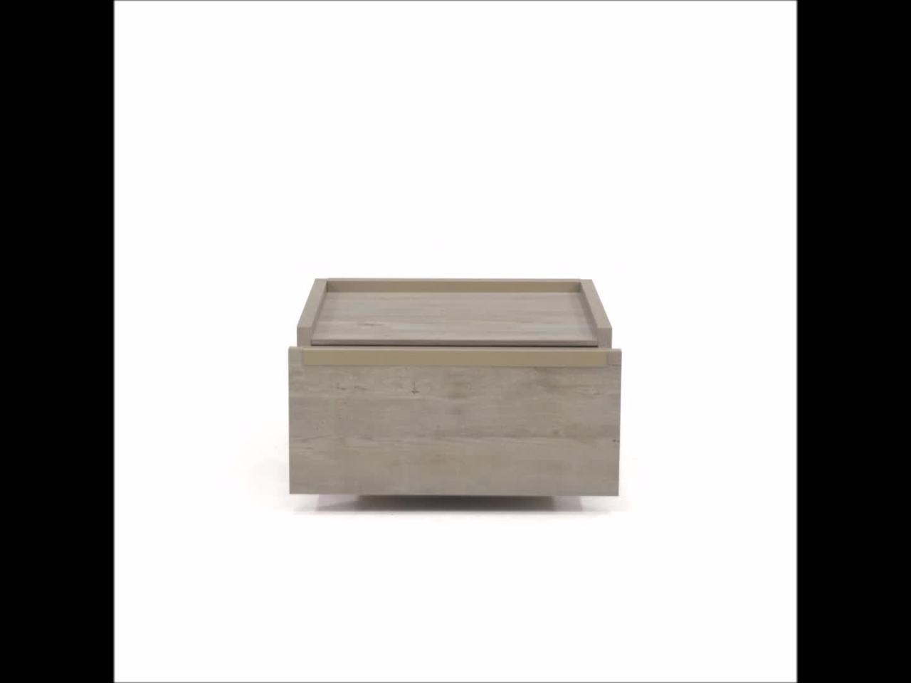 Sauder Manhattan Gate Modern Square Coffee Table, Mystic Oak Finish ...