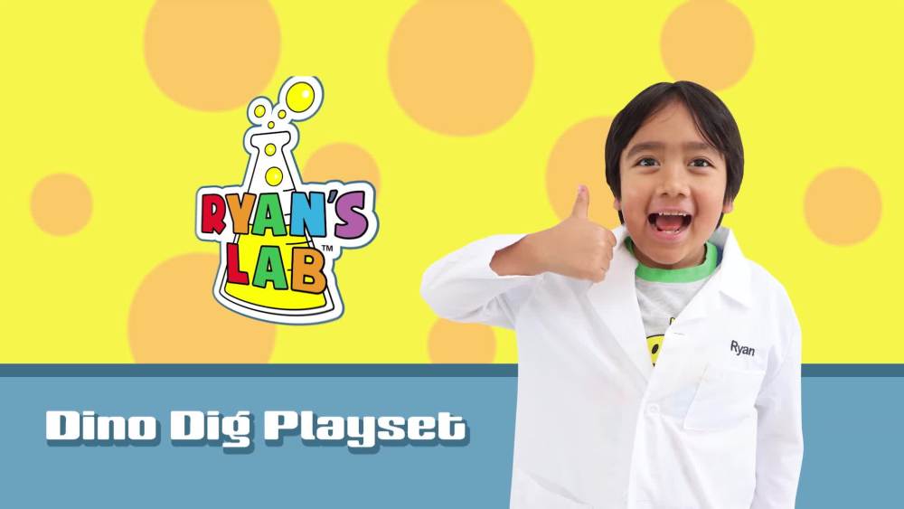 Ryan's World Toy Surprise Unboxing Dino Playset, Fossil Excavation Set ...