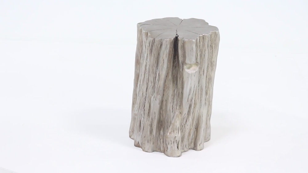 DecMode Eclectic Carved Chopped Tree Log Inspired with Wood Grain ...