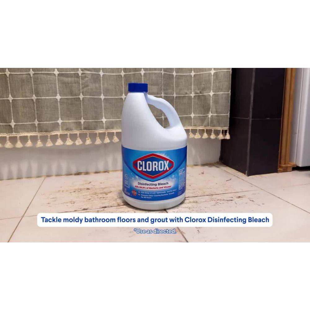 Clorox Disinfecting Bleach, Disinfectant Cleaning Liquid, Regular Scent ...